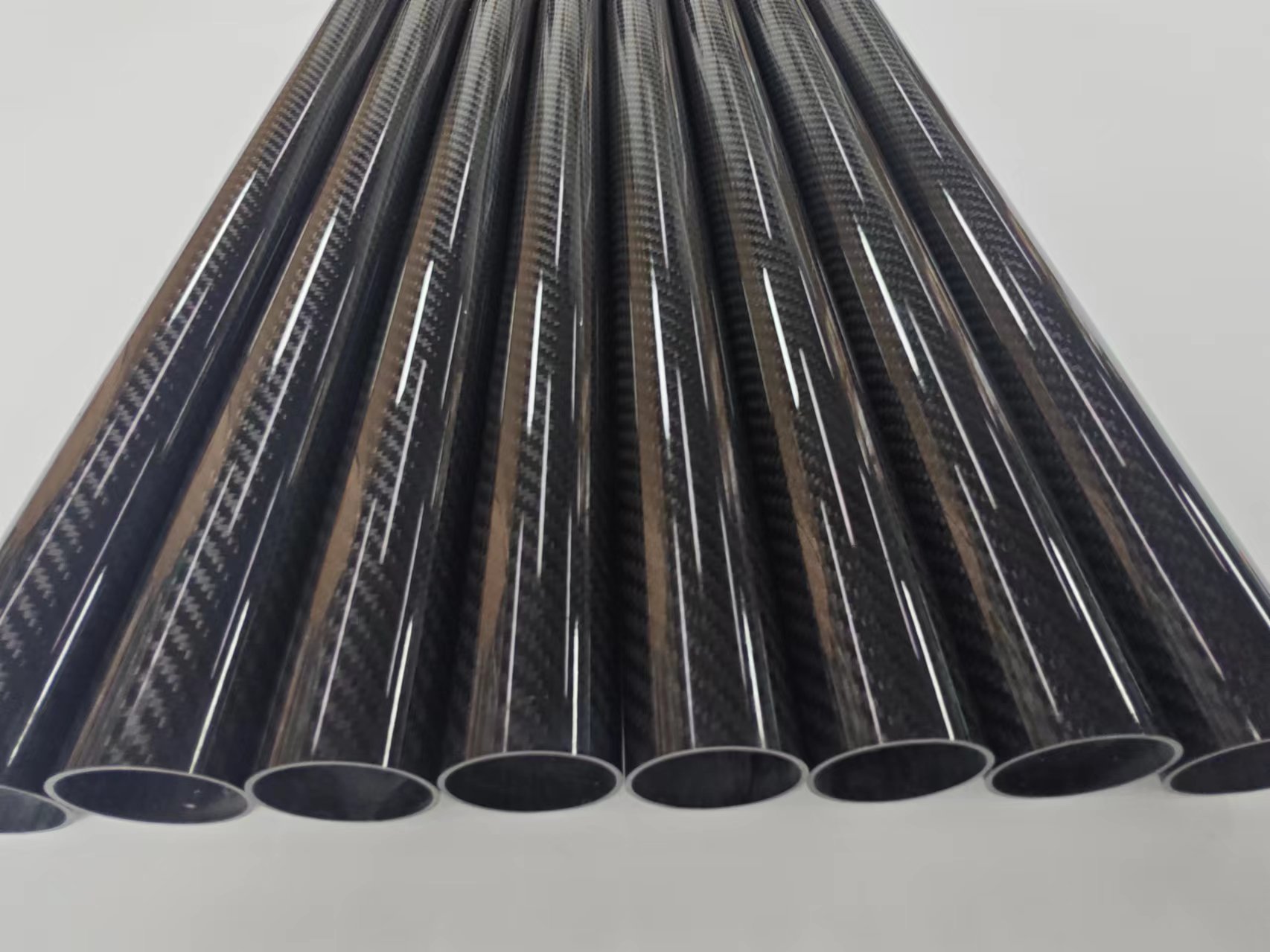 Round shaped roll wrapped carbon fiber tube | CA COMPOSITES LIMITED